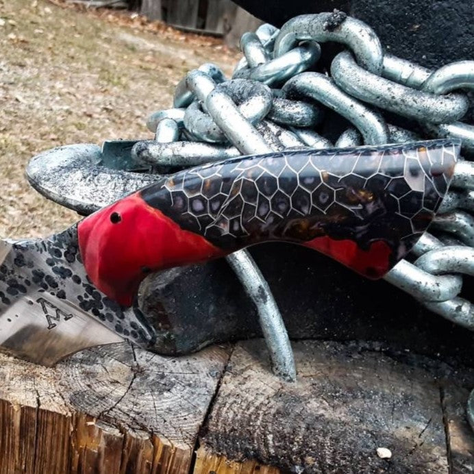 Honeycomb Knife Scales by 285Woodworks
